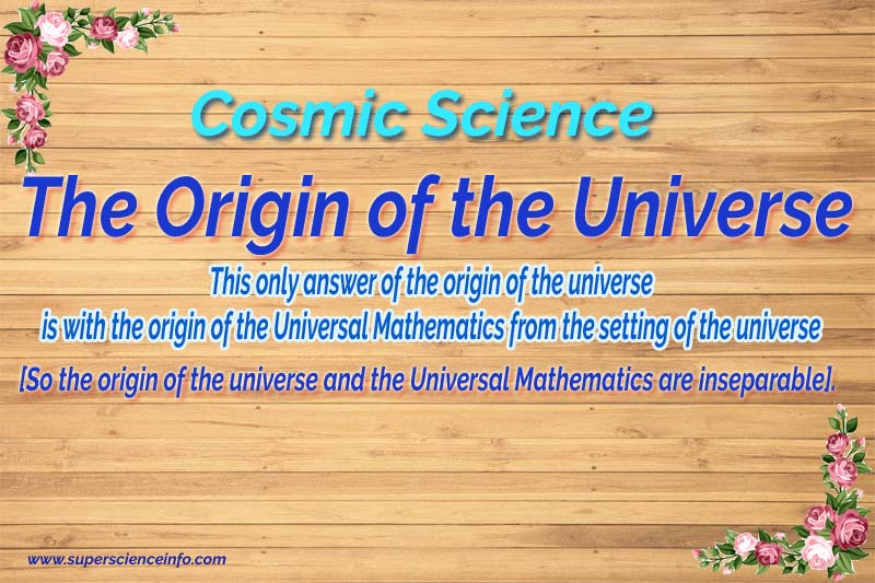 Origin of the universe banner
